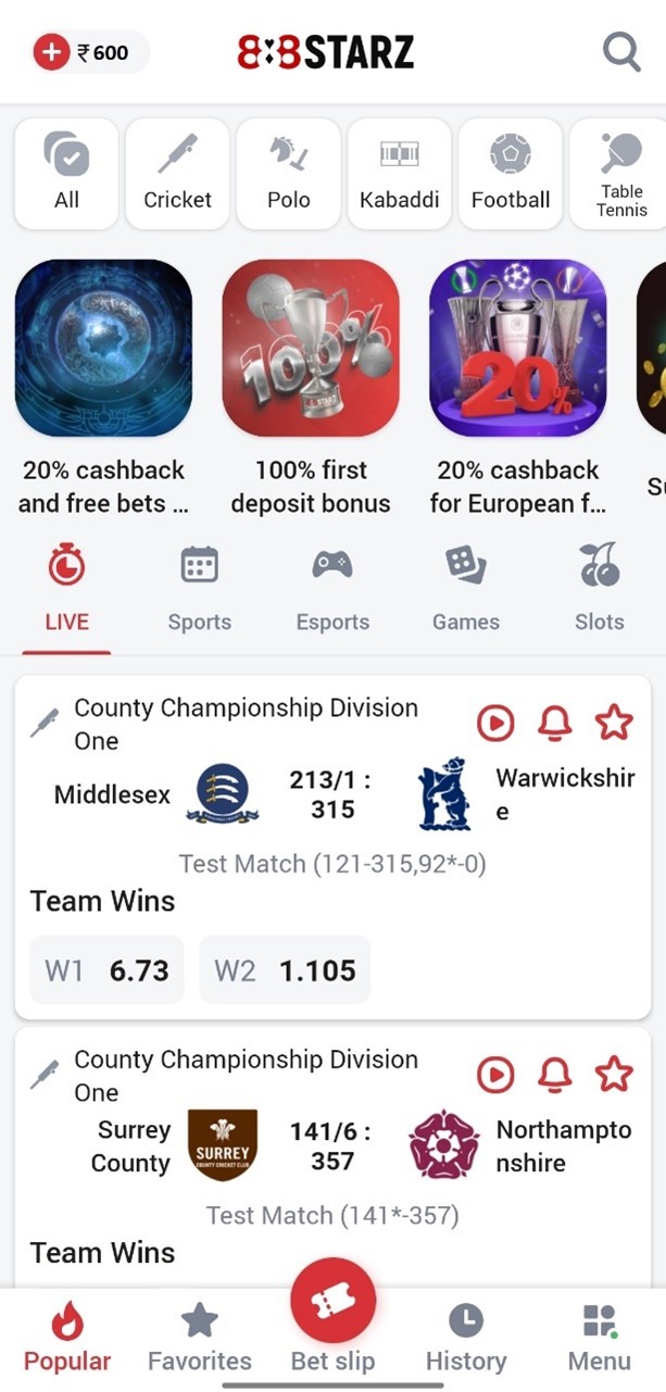 888Starz Review India (2023) - Cricket Betting Odds, Bonuses & More